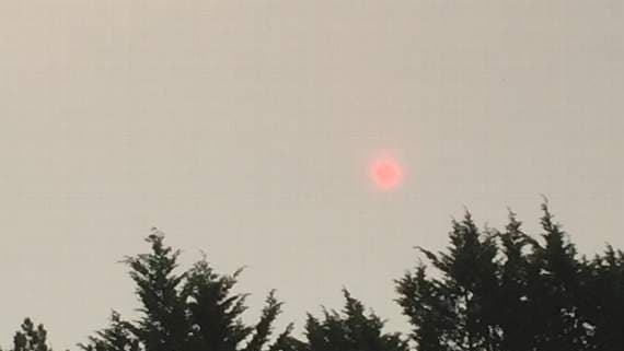 Is this strange sun spotted in Aber's skies an omen of the storm to ...