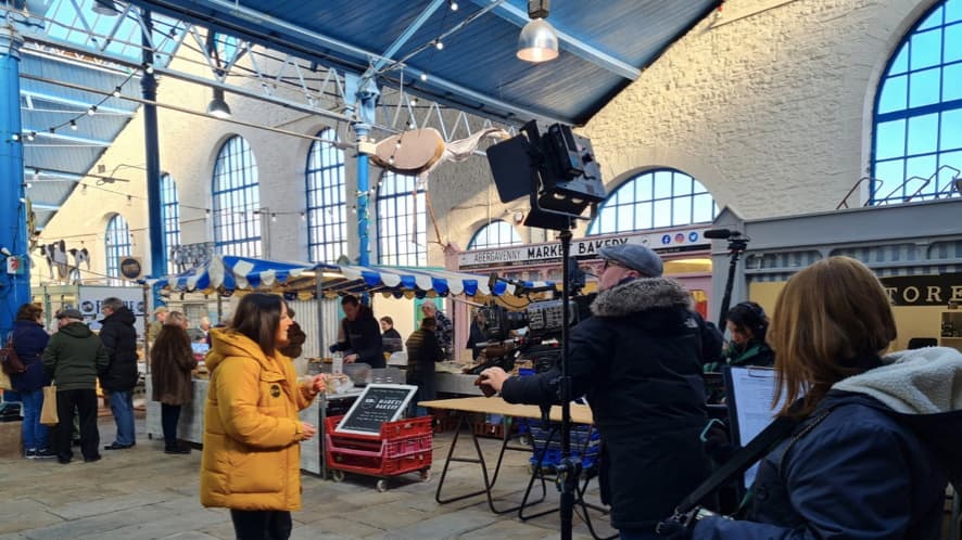 Lucy and the X-Ray team at Abergavenny Market | abergavennychronicle.com