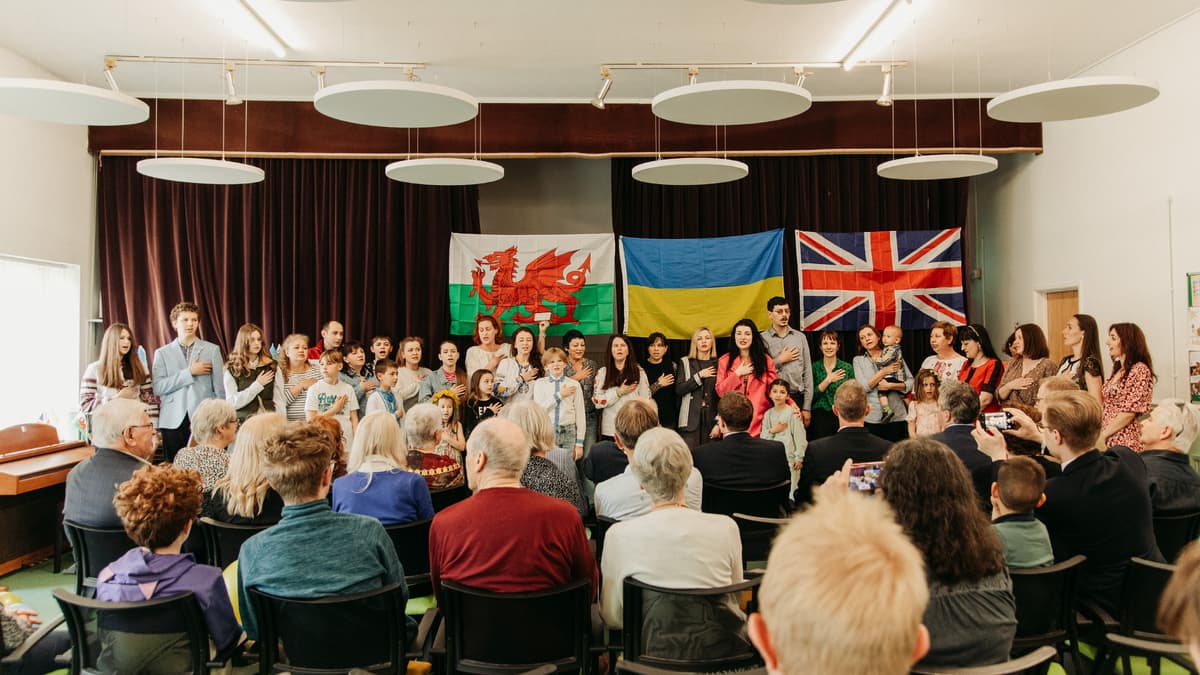 Ukrainian families thank the Monmouthshire Community in heartfelt ...
