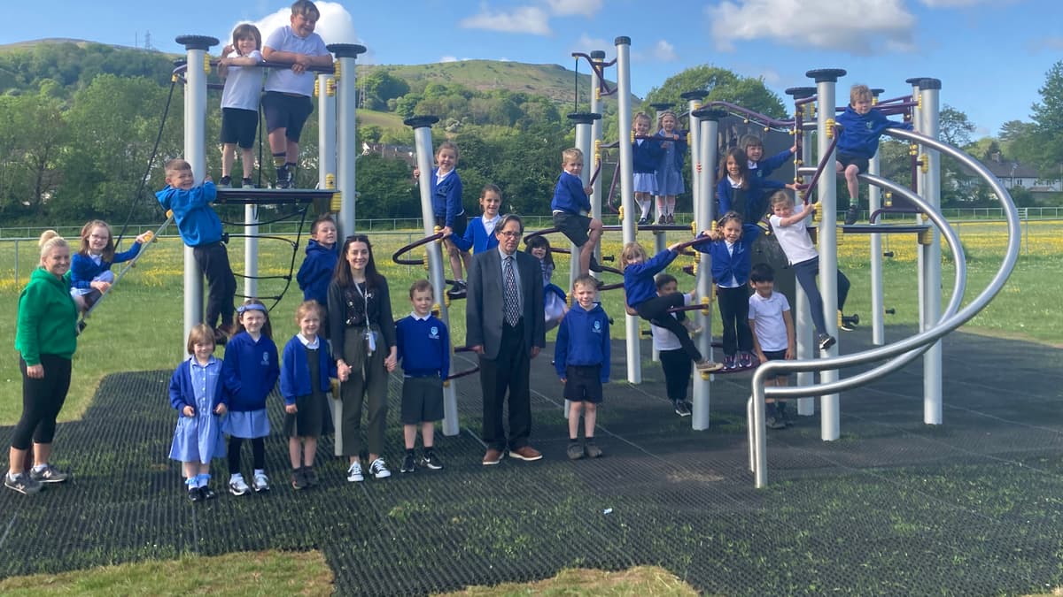 Gilwern Primary School open newest playing equipment ...