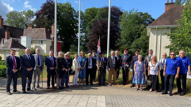 Flag raised at Usk County Hall to mark Armed Forces Week ...