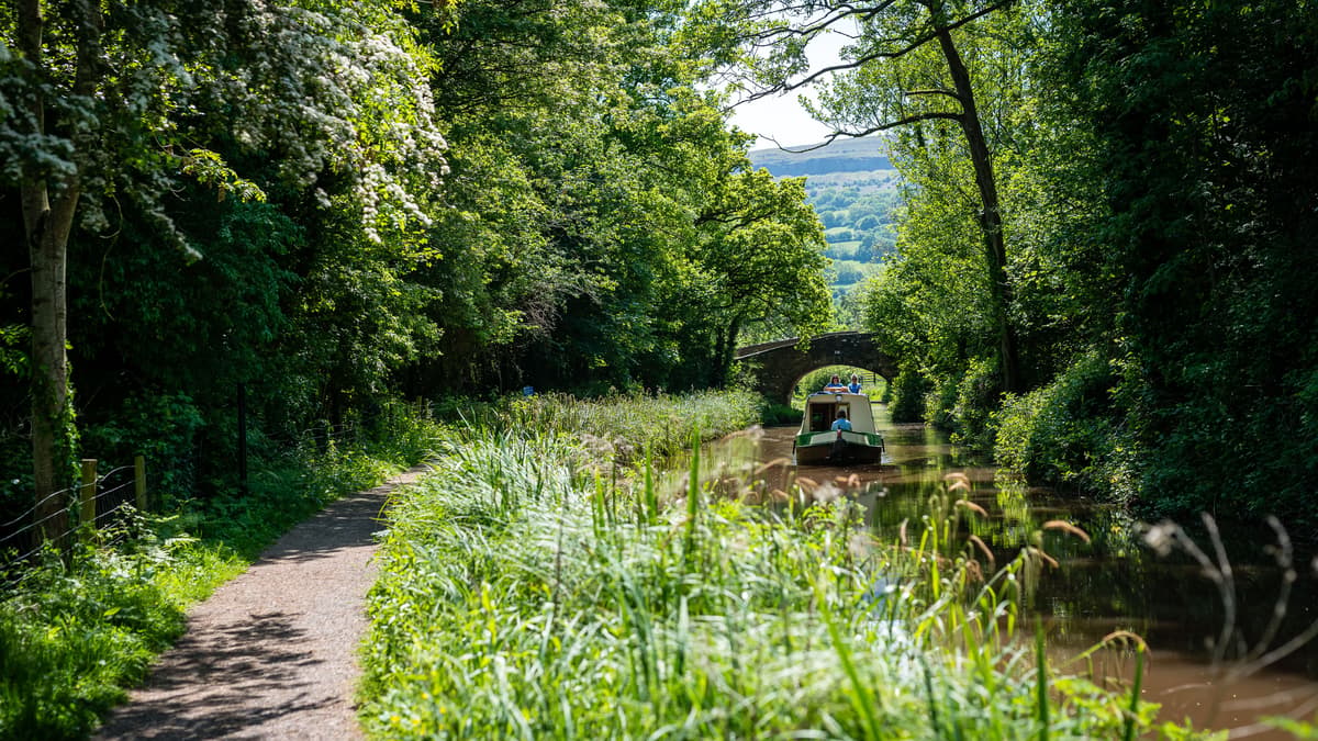 Green Flag flying on the Monmouthshire & Brecon Canal ...