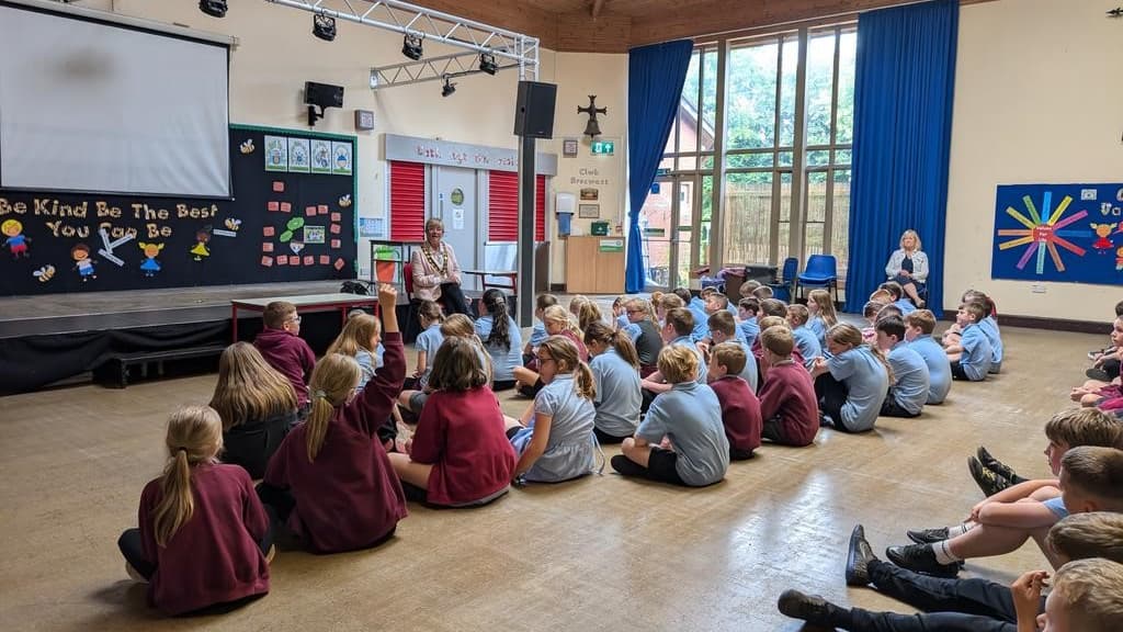 Monmouthshire County Council's Chair engages with children and young ...