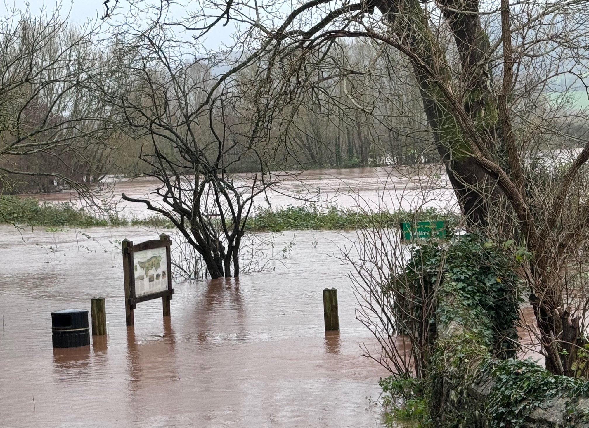 WATCH: The Abergavenny flood damage caused by Storm Bert ...