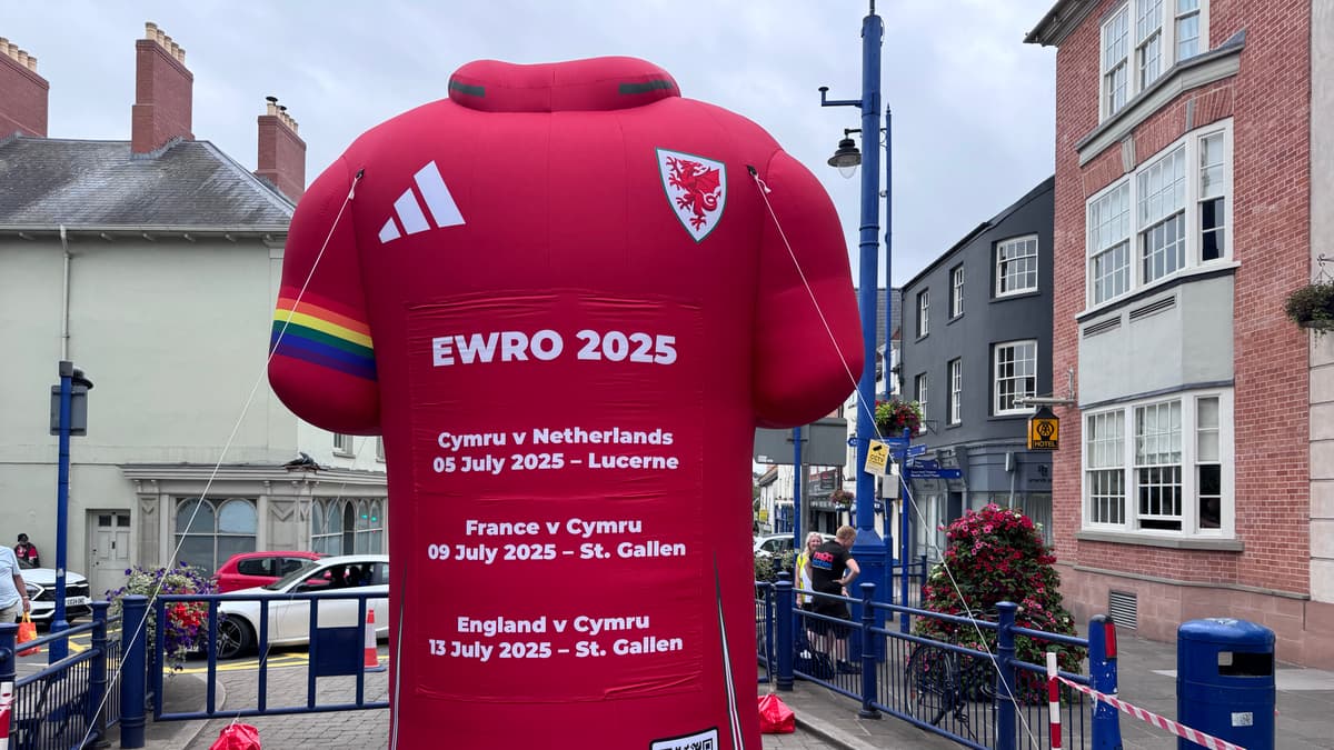 WATCH: Welsh Ladies football shirt runs riot in Aber ...