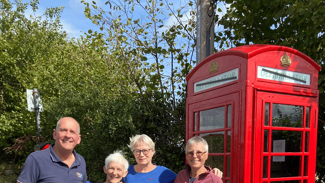 Phone box bought for a pound to become location for a defibrillator | abergavennychronicle.com