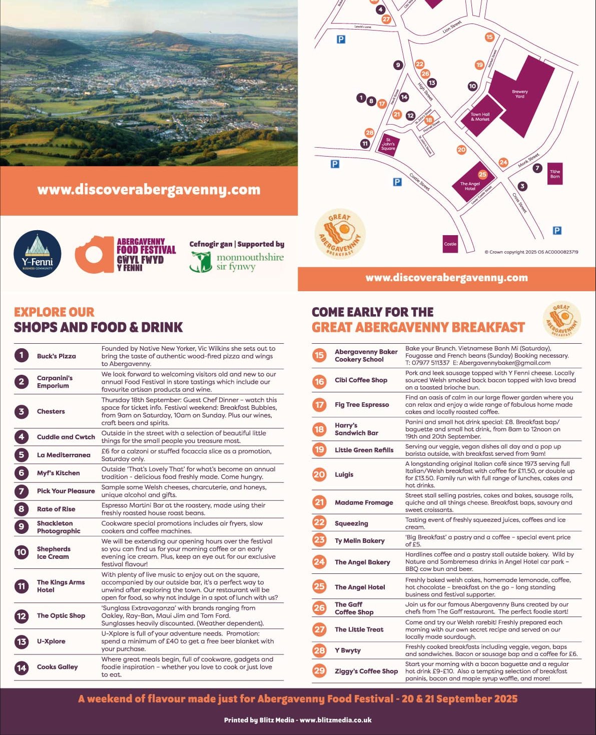 Local businesses team up to create food festival map ahead of the town ...